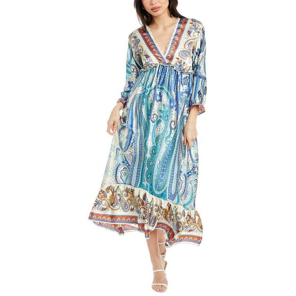 ANNA KAY | Dresses | Anna Kay Womens Satin Midi Dress Blue | Poshmark